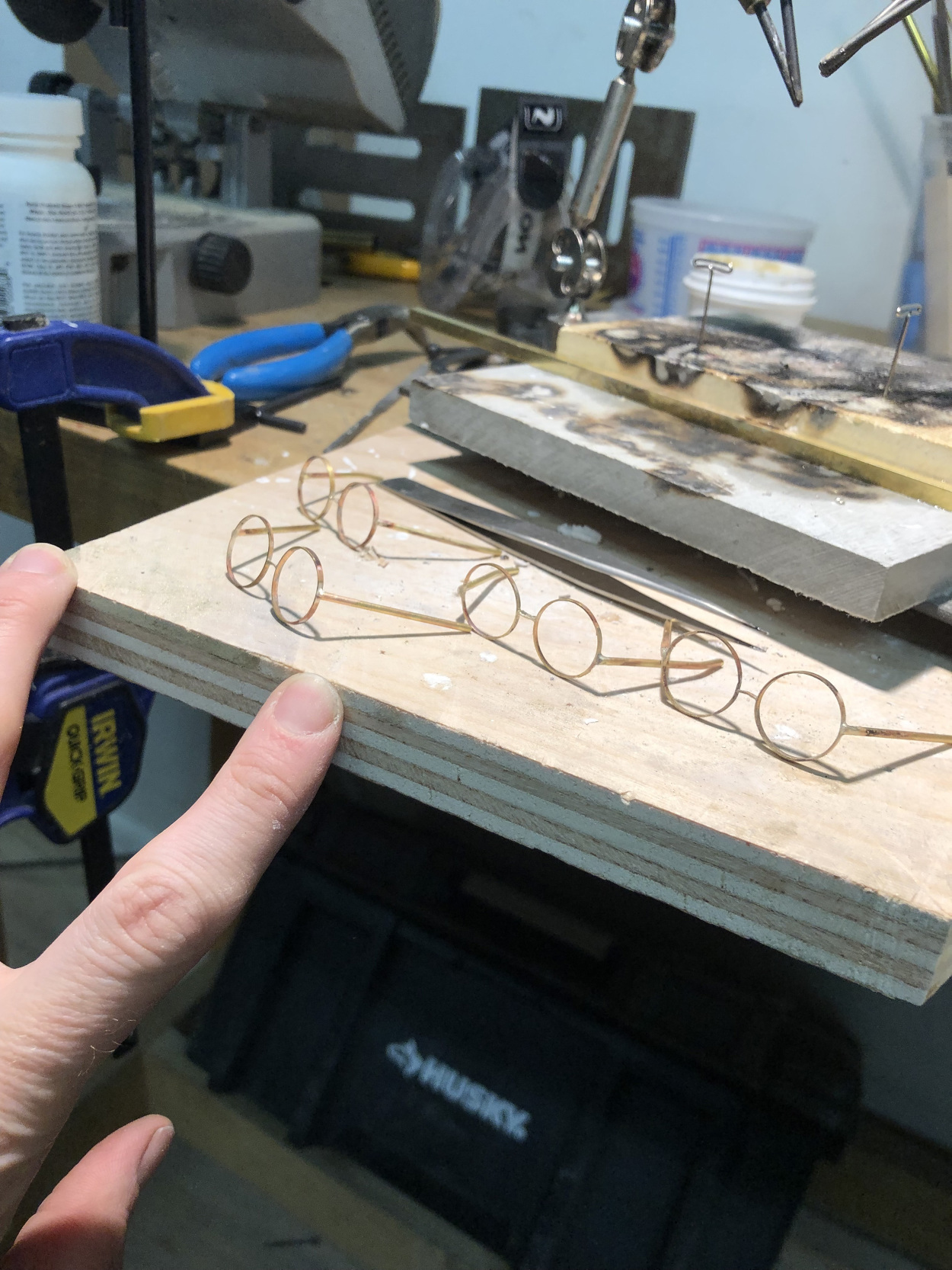 Miniature animatable eye glasses - maxwell sorensen