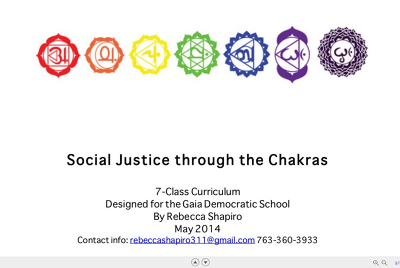 Social Justice through the Chakras - Rivka Shapiro