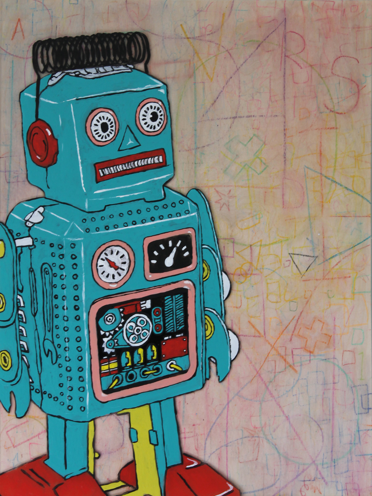 Tin Robot - Art by Charlotte