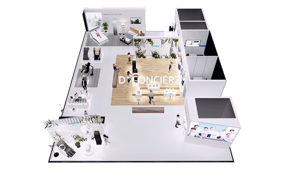 CES 2022 Coway Booth - Dconcierz