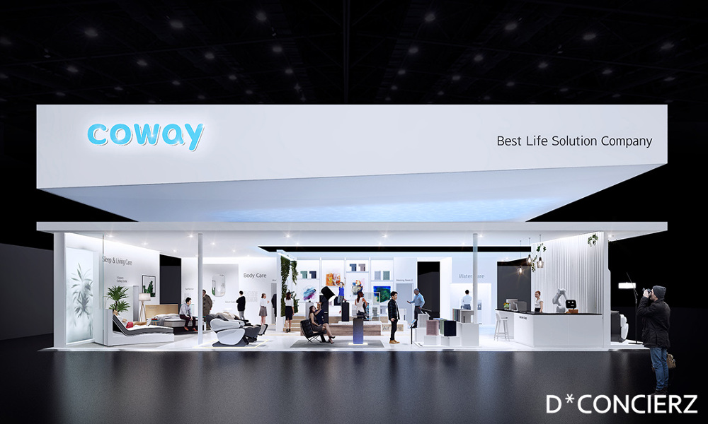 CES 2022 Coway Booth - Dconcierz