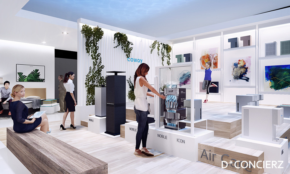 CES 2022 Coway Booth - Dconcierz