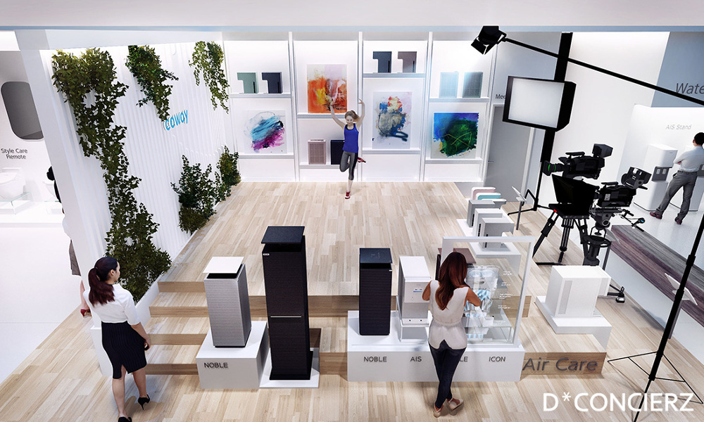 CES 2022 Coway Booth - Dconcierz