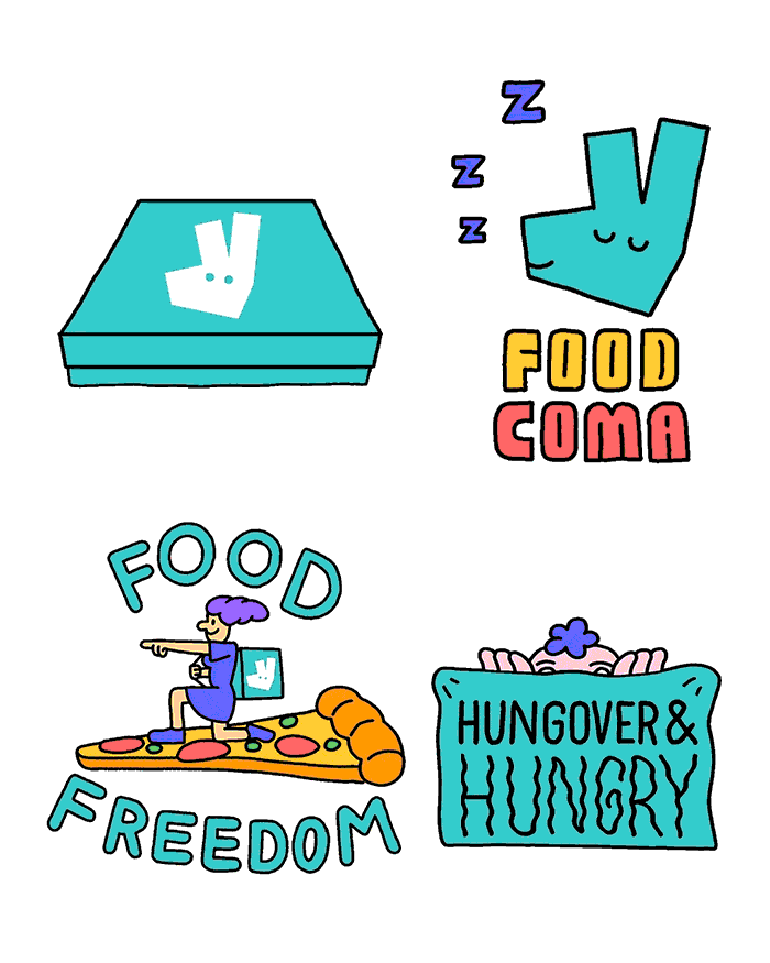 Deliveroo Stickers - guy-field
