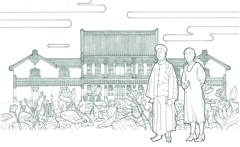 drawing the blue mansion - eujinlim