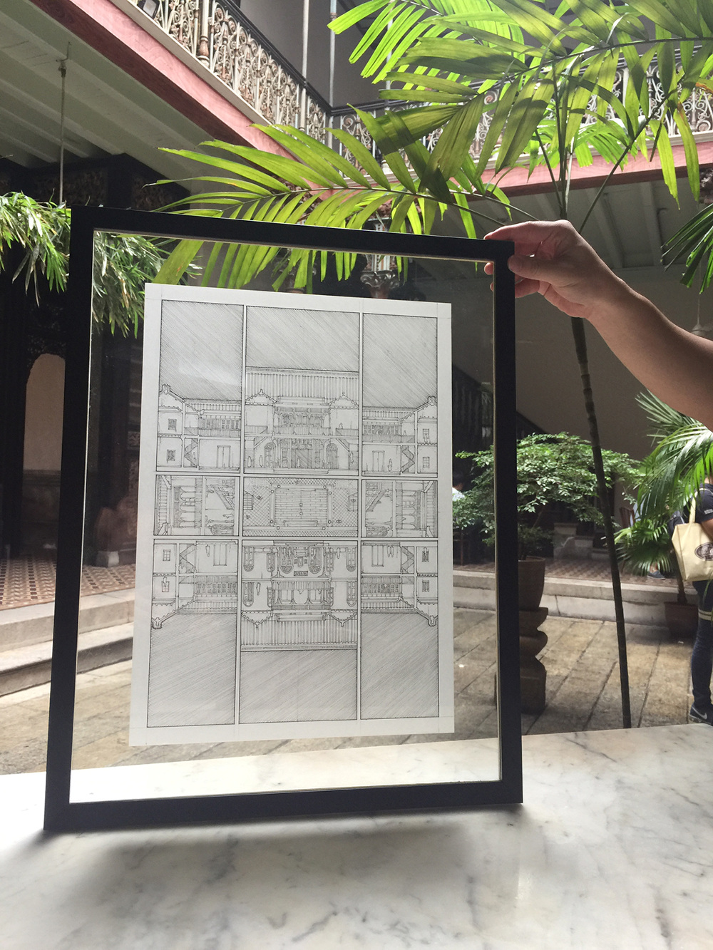 drawing the blue mansion - eujinlim