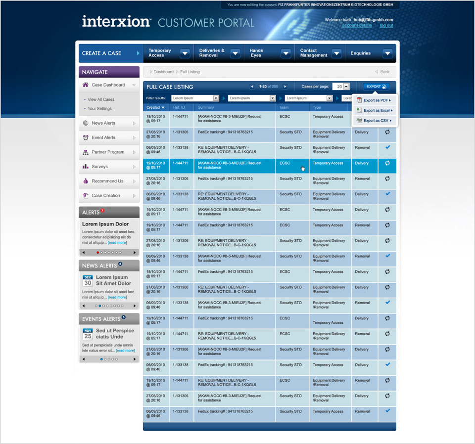 Interxion - Mike Watkins Design