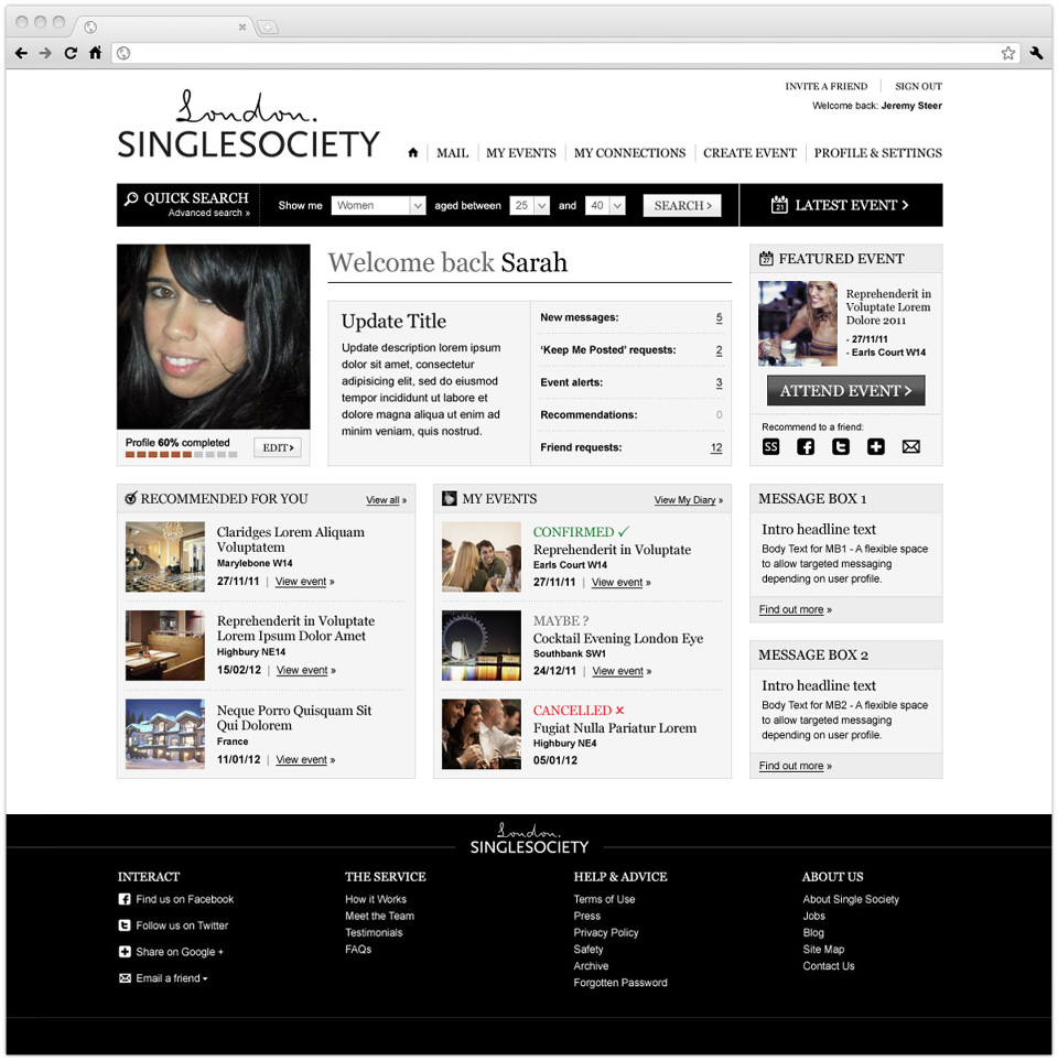 Single Society - Mike Watkins Design