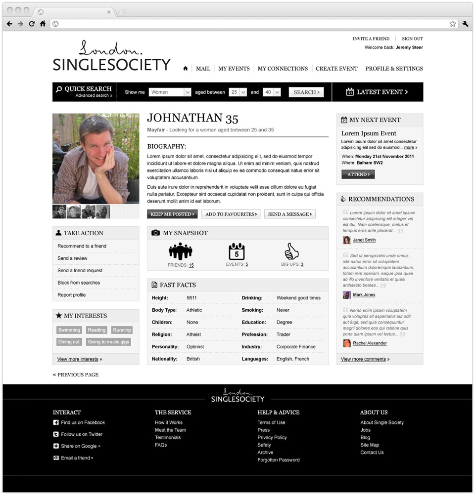 Single Society - Mike Watkins Design