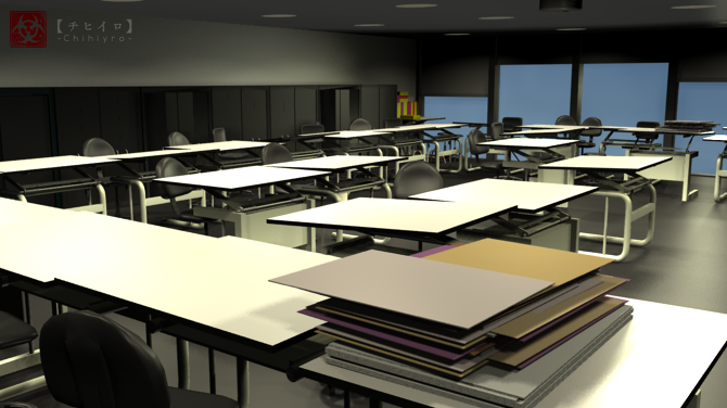 3D Diorama [“Classroom illumination reproduction”] - Chihiyro