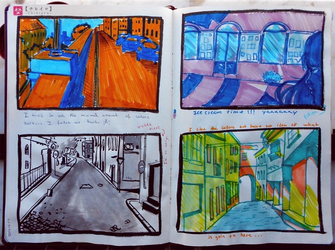Urban Sketching (On-location drawing) - Chihiyro