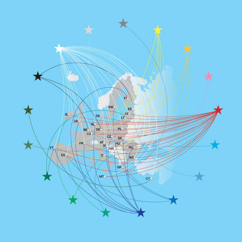 INFOGRAPHICS: COLOURS OF E.U. - Derya Buyuksavci