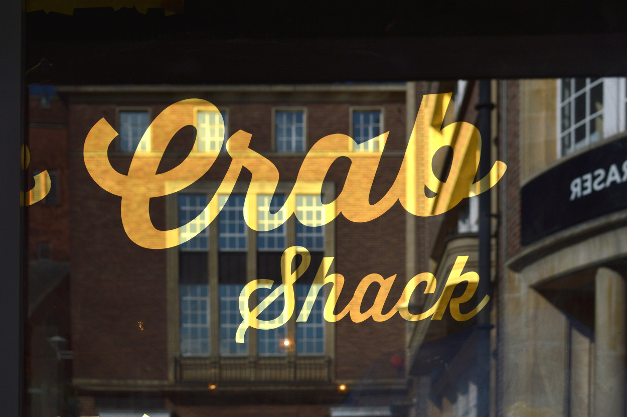 The Rum & Crab Shack Exeter - www.signwritingjack.com