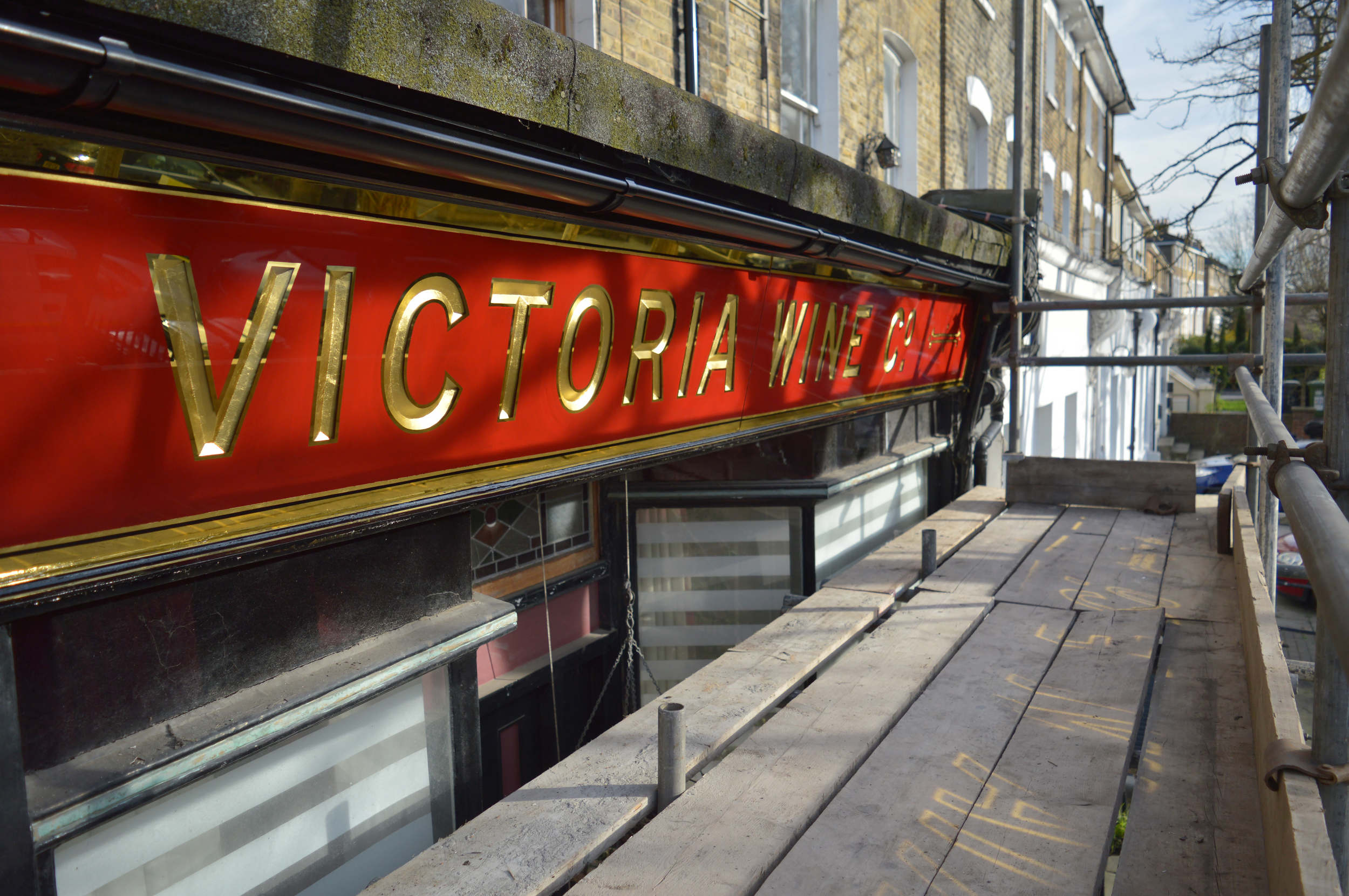 Victoria Wine Co Rennovation - www.signwritingjack.com