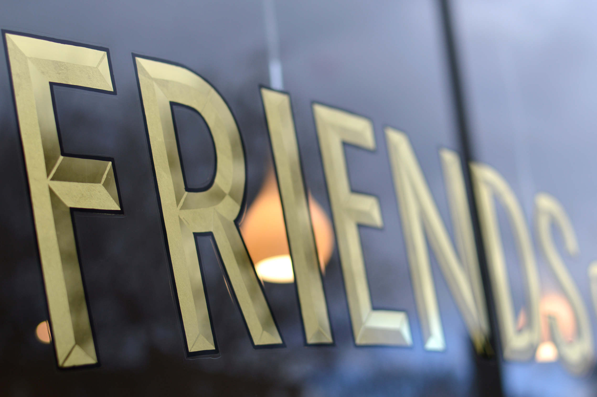 Prismatic Gold Leaf Sign - www.signwritingjack.com