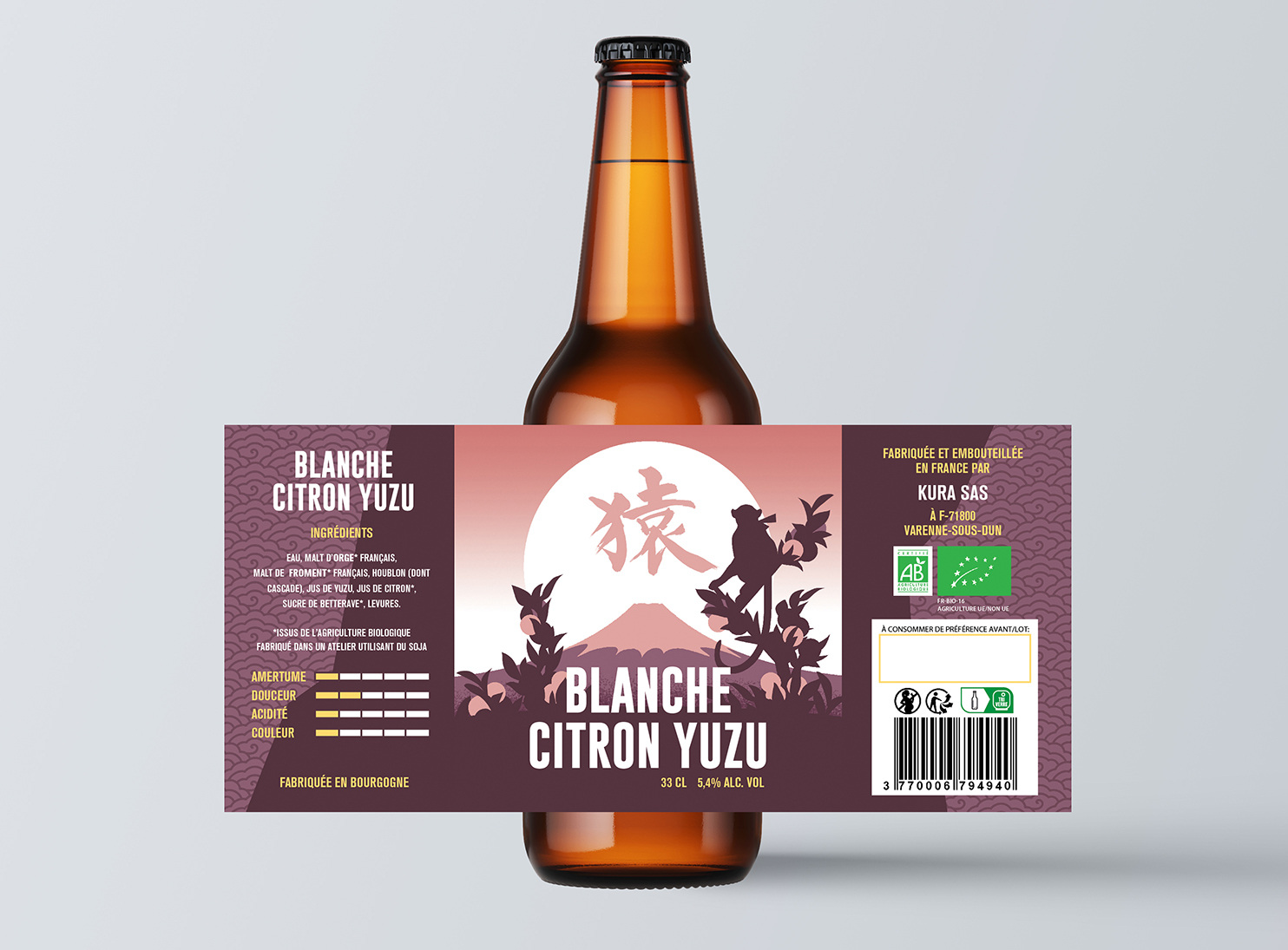 Beer labels for Kura de Bourgogne - Nathan St John