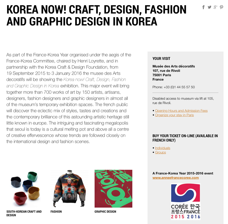 KOREA NOW! CRAFT, DESIGN, FASHION AND GRAPHIC DESIGN IN KOREA - bohuy kim