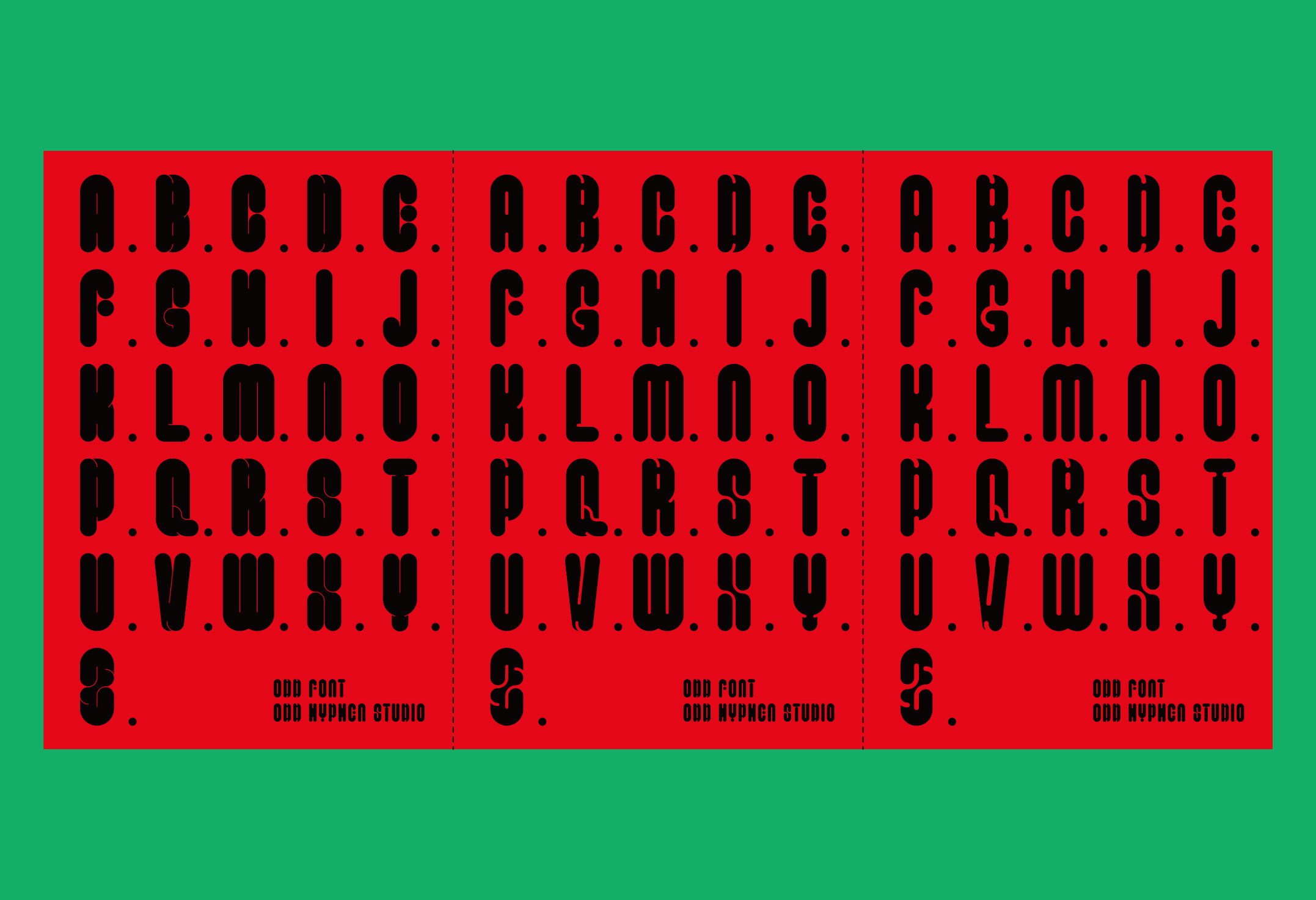 ODD FONT - bohuy kim