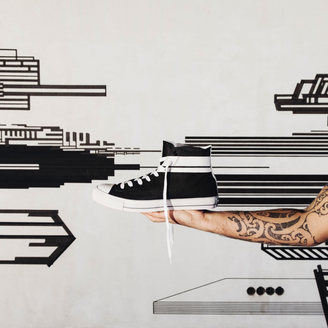 TAPE ART SKYLINE // CONVERSE - TAPE ART by TAPE OVER