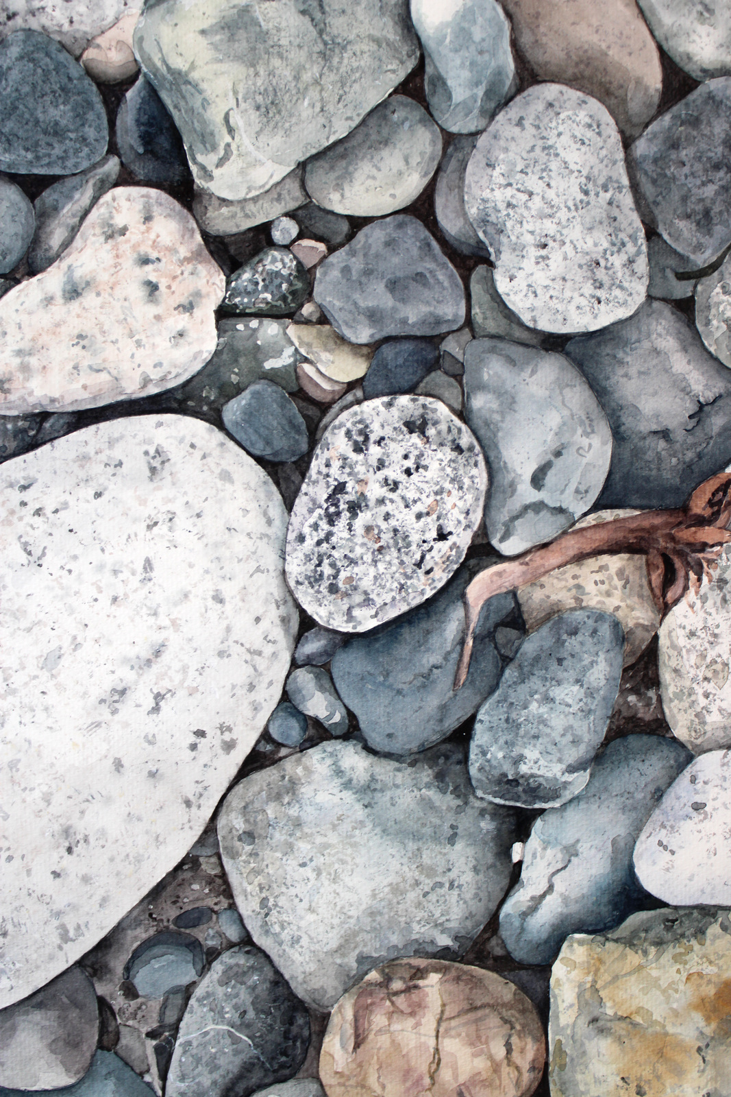 I painted rocks of sombre hue - jessmariegriffith