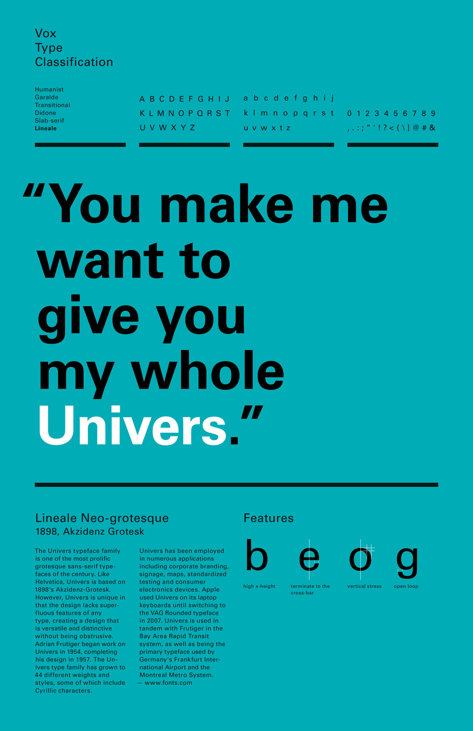 Type Classification Poster - Yiru Lai