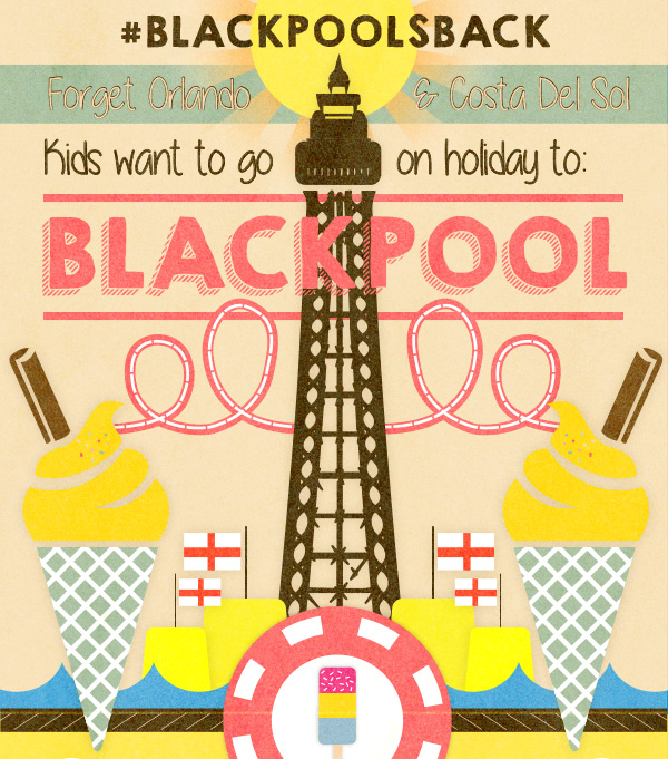 Kids want to go to Blackpool! - An illustrated infographic - Design by ...