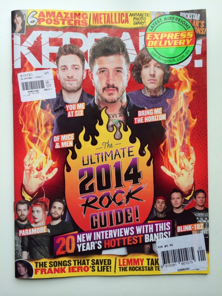 Kerrang! Cover Typography - Phillip Marsden