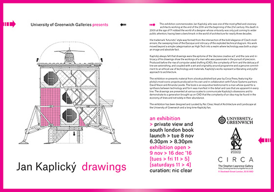 Jan Kaplicky Drawings | 2016 - Professor Nic Clear