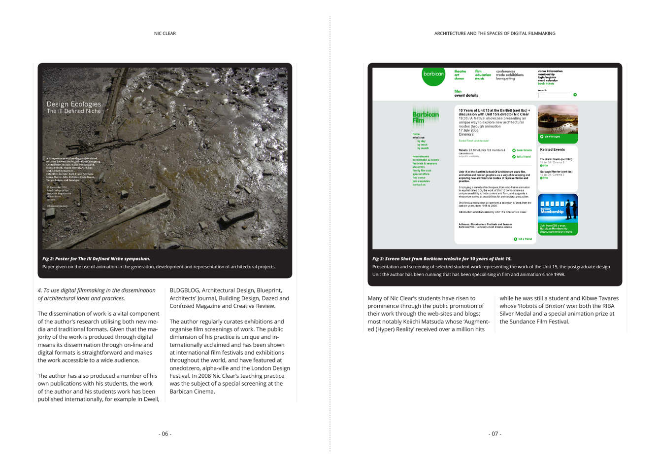 Architecture and The Spaces of Digital Filmmaking - Professor Nic Clear