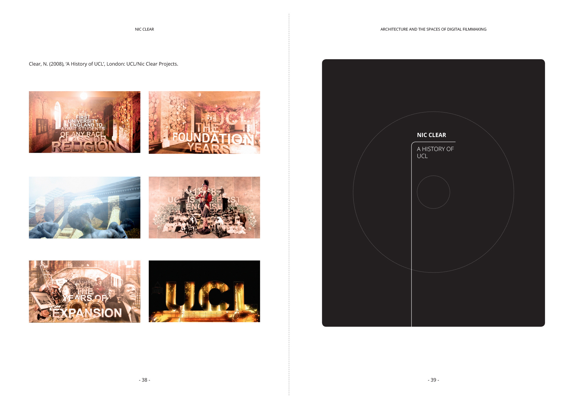 Architecture and The Spaces of Digital Filmmaking - Professor Nic Clear