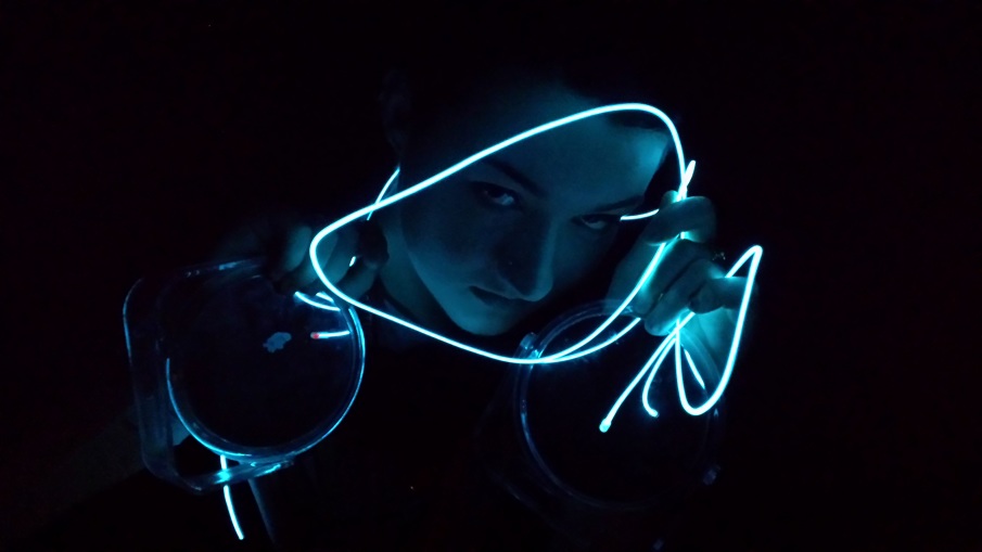 Neon light photoshoot - ART | DESIGN | FASHION | by Kotryna Cherry