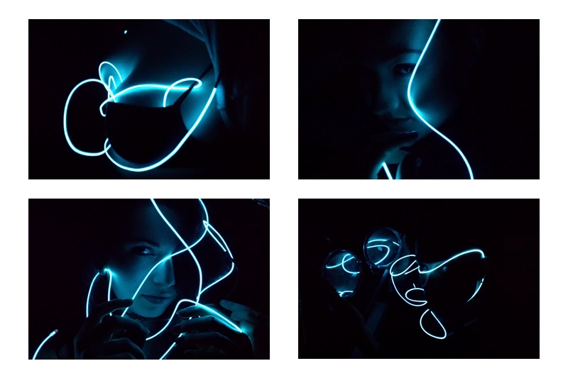 Neon light photoshoot - ART | DESIGN | FASHION | by Kotryna Cherry