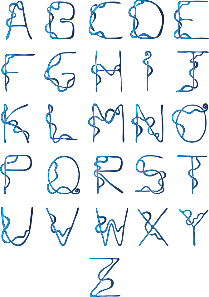 Twisted font - Fabiana Fraia