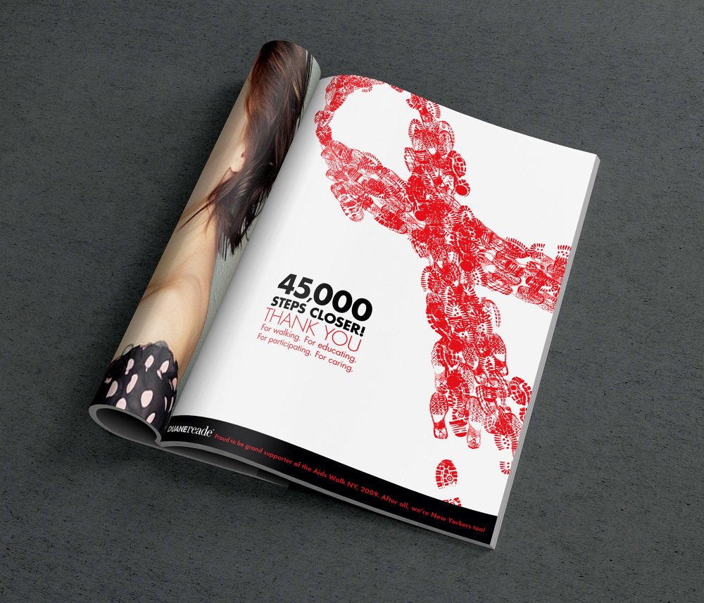 Duane Reade Aids Walk Magazine Ad - Annabel Nguyen — Design Portfolio
