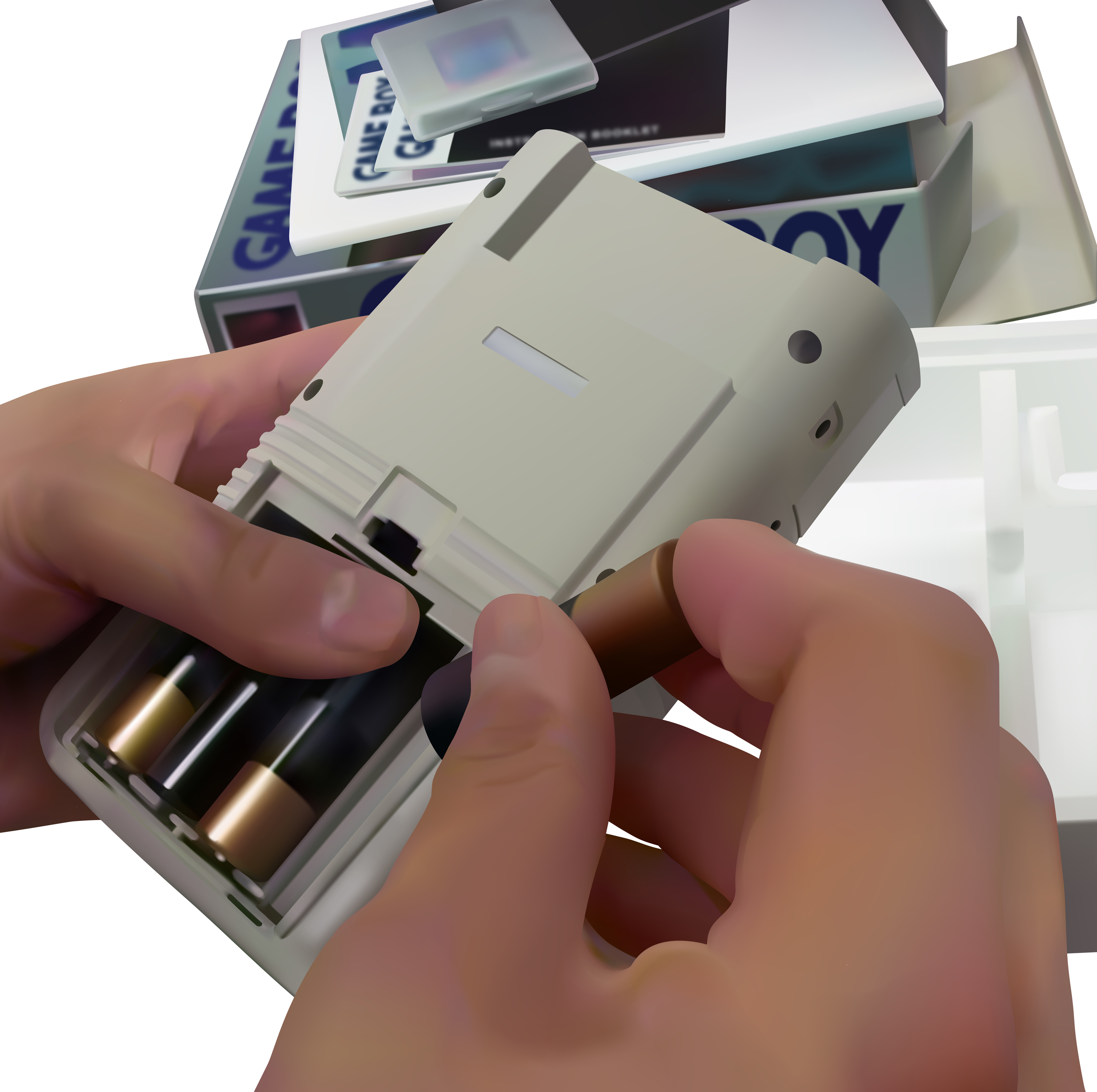 Nintendo Original Gameboy (1989) Unboxing - Zak Keene Digital Drawings