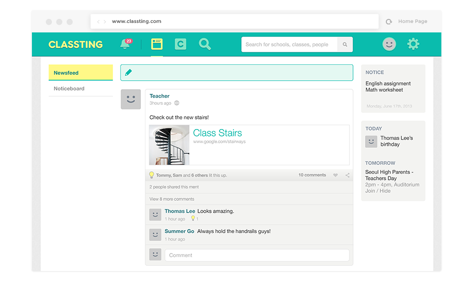 Classting - Yej Lee | Portfoilo