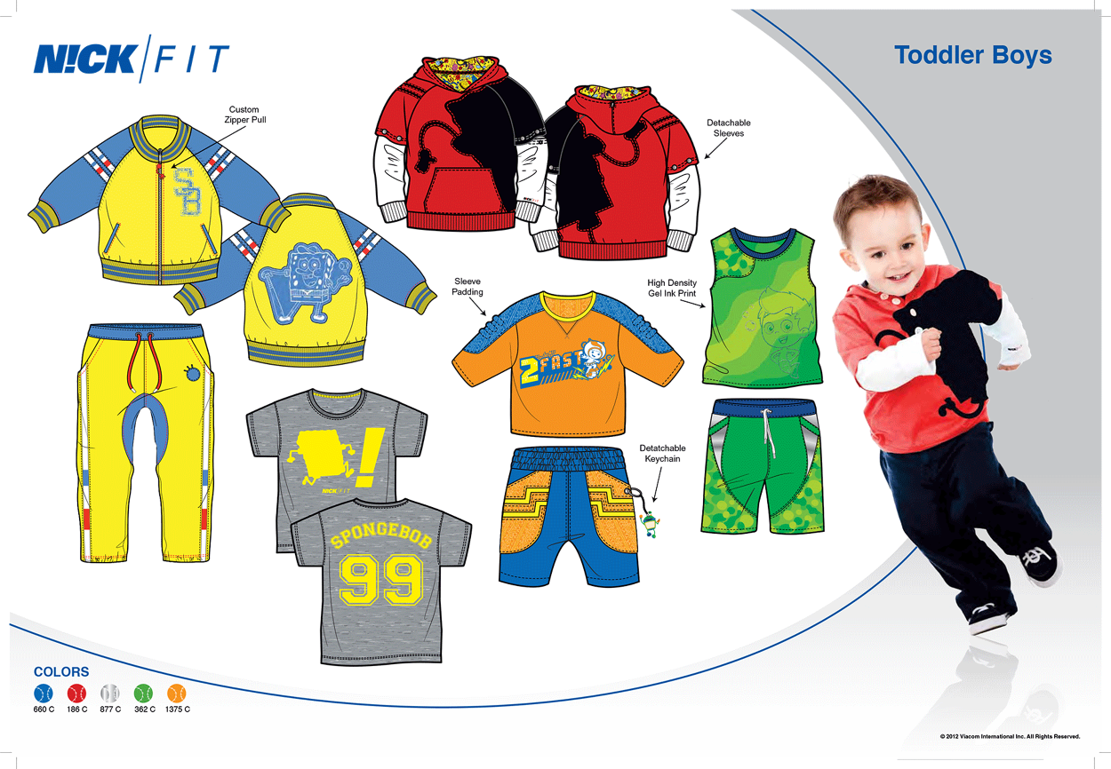 Art Direction and Design, NickFit Children's Activewear Collection ...