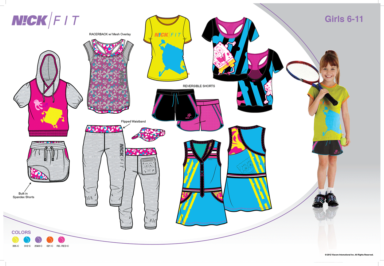 Art Direction and Design, NickFit Children's Activewear Collection ...