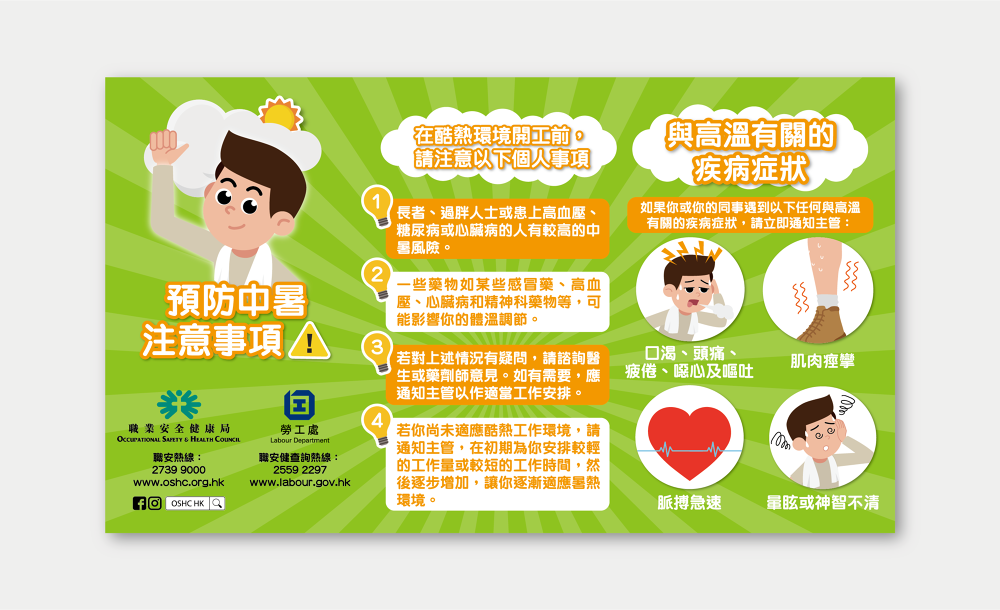 OSHC Heat Stress Information Card & Sticker - Chopstiicks Design and ...
