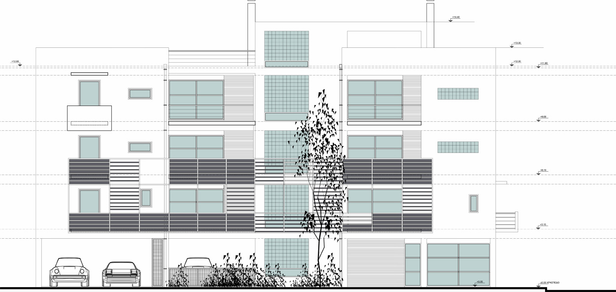 FOUR-STOREY APARTMENT BUILDING IN CORINTH - VANA KARATRANTA architects
