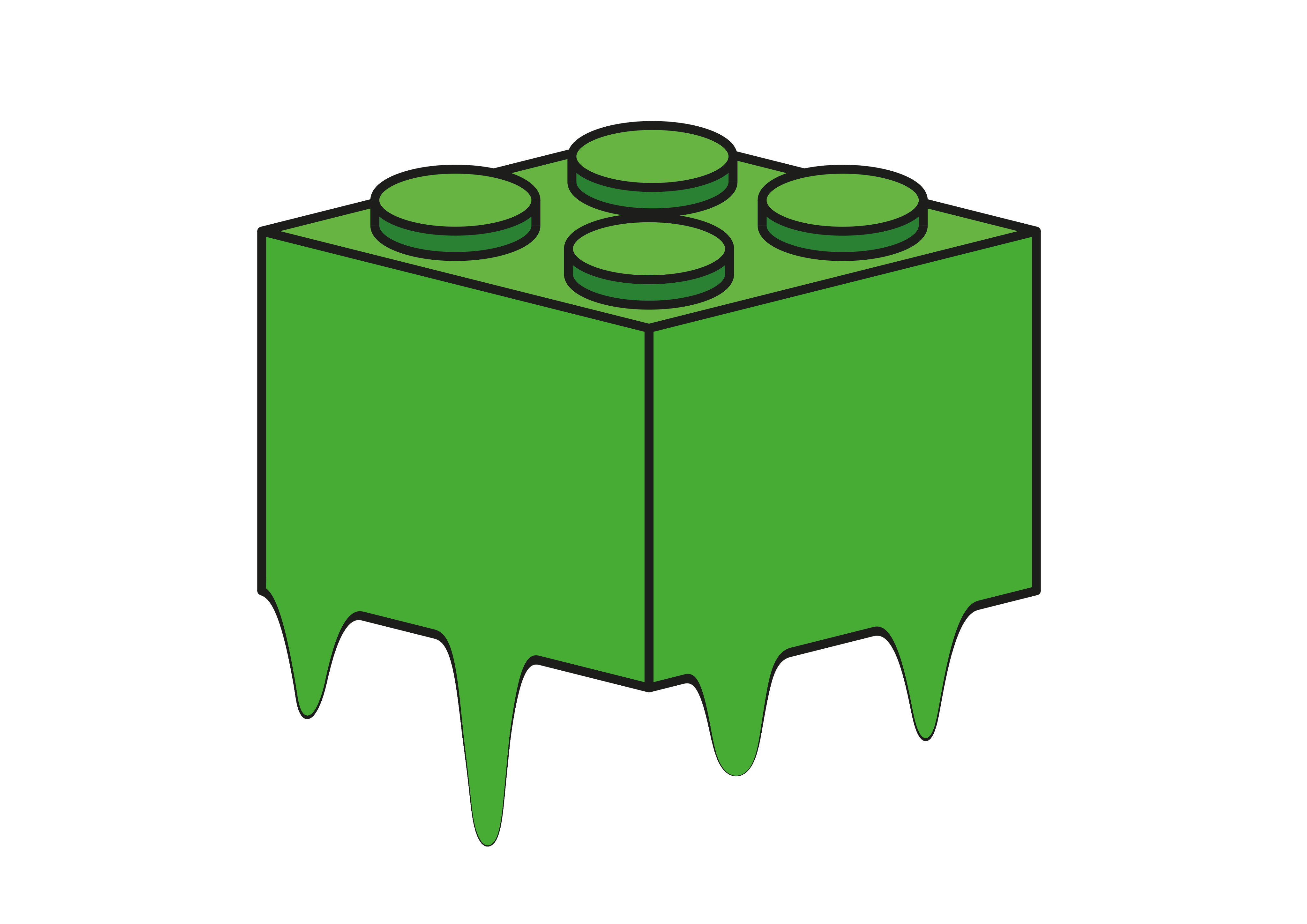 Melting Lego Brick - ITS Designs