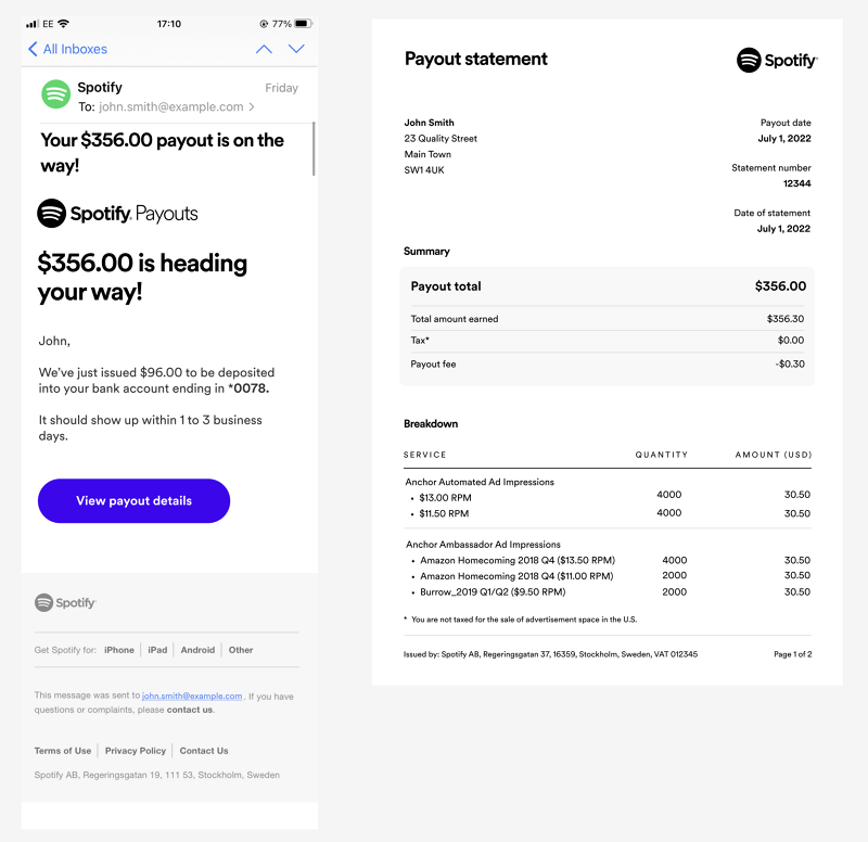 spotify - eston tay | UX, content, marketing