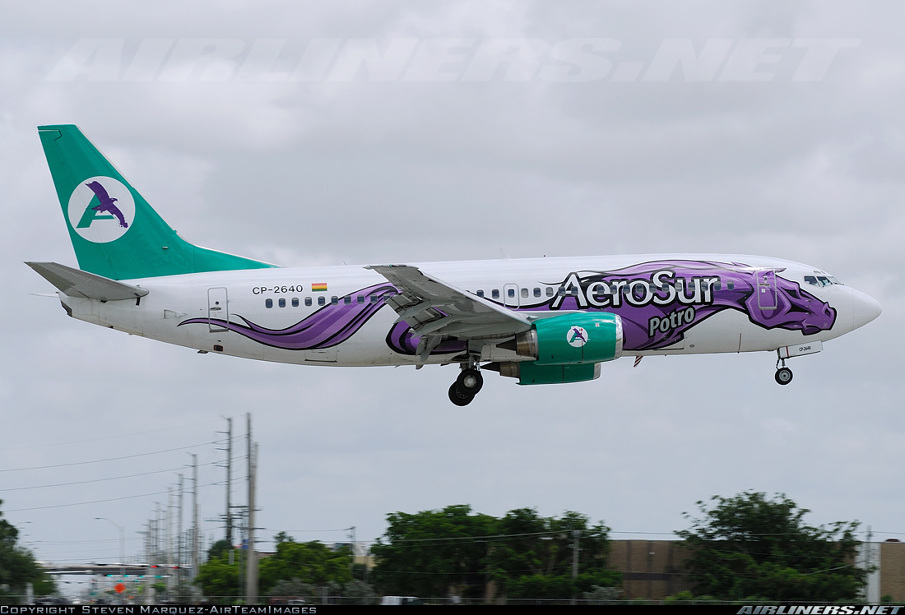 AIRCRAFT LIVERY - AeroSur Bolivian Airline - Mirko Mladic