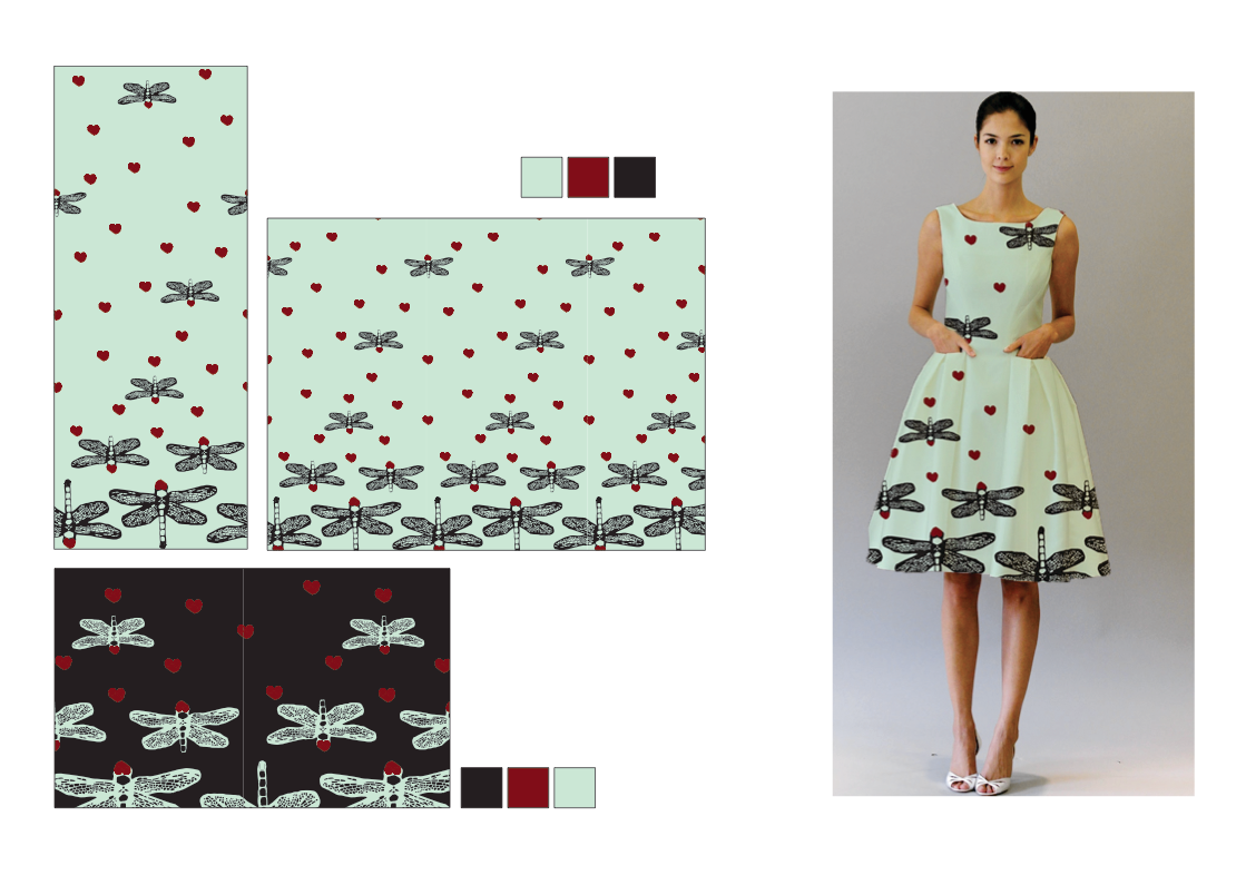 Metamorphosis - Textile Pattern - Ana Monteiro