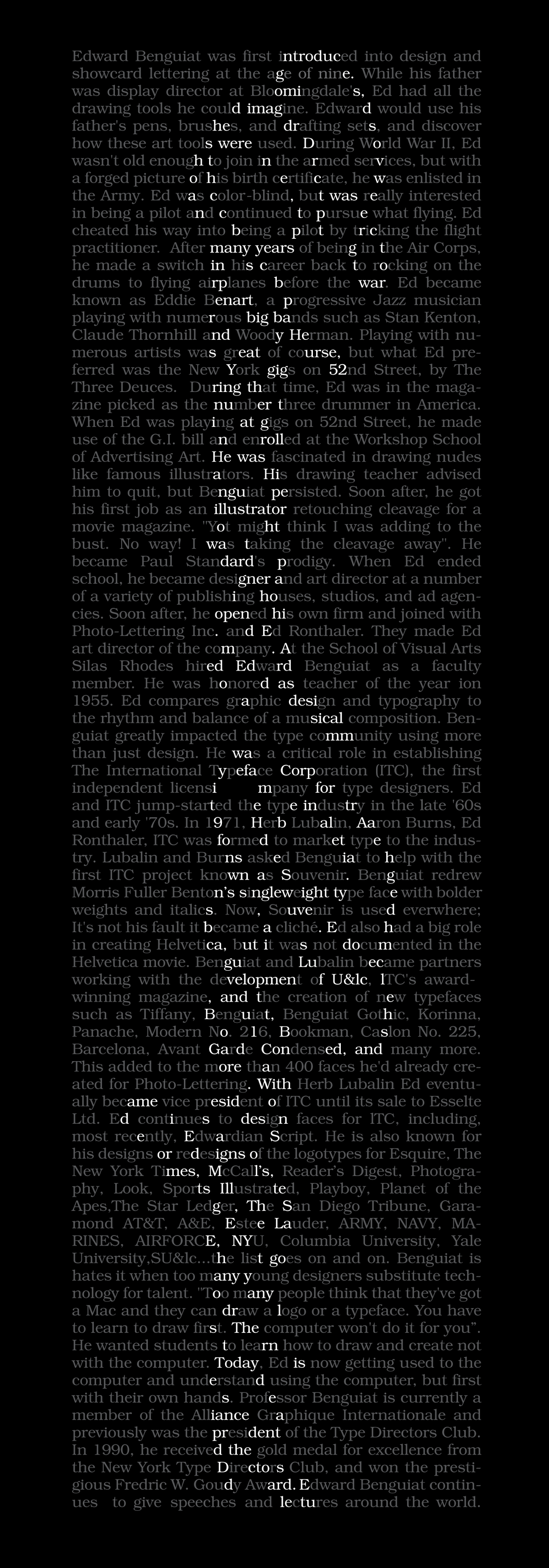 Edward Benguiat Banner - This is Andy