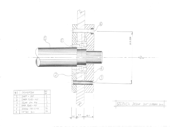 Technical Drawing: Winch Design - Stephen Jessup Design