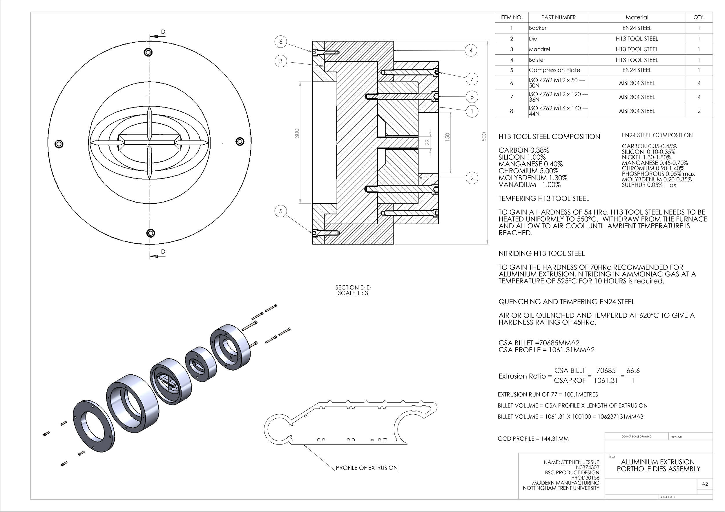 Tooling: Aluminium Extrusion Design - Stephen Jessup Design