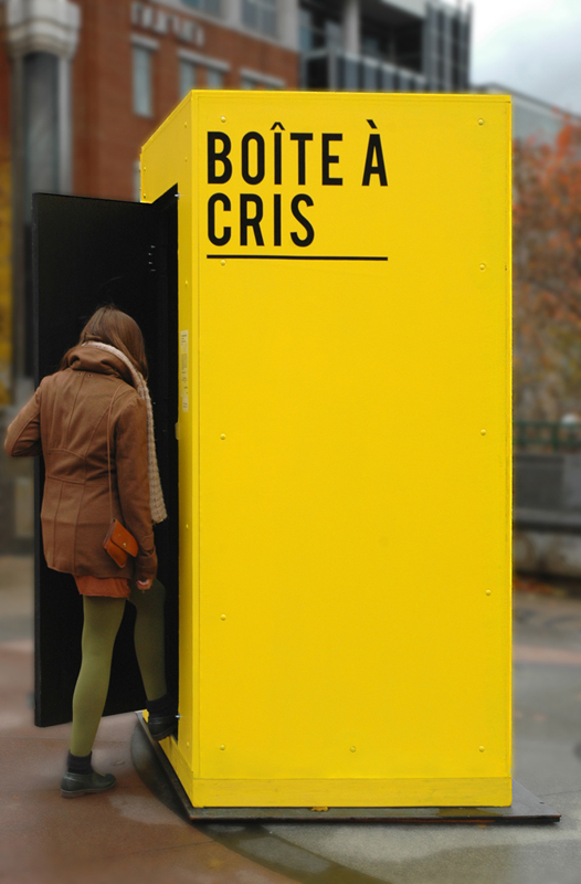 Boîte à cris / Screaming Booth - Chélanie