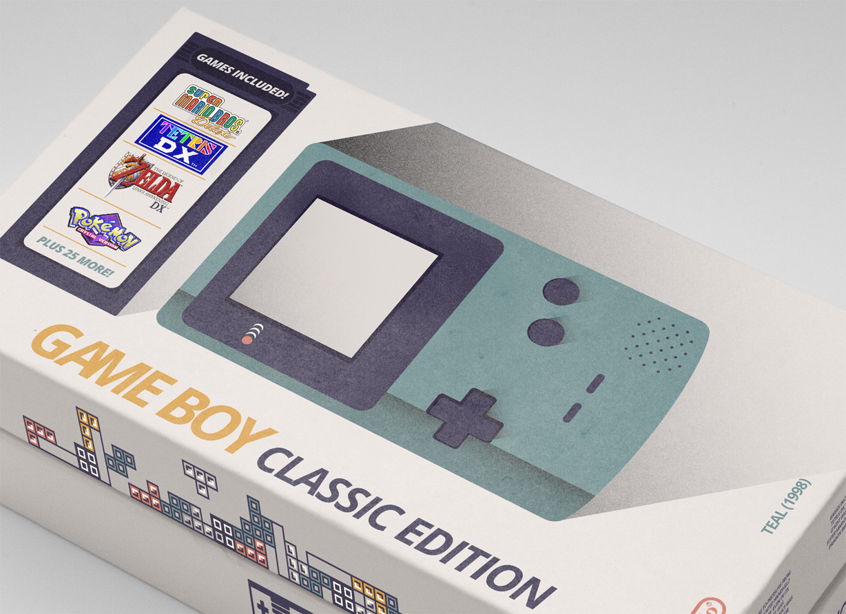 Nintendo Game Boy Classic - Graphic Design
