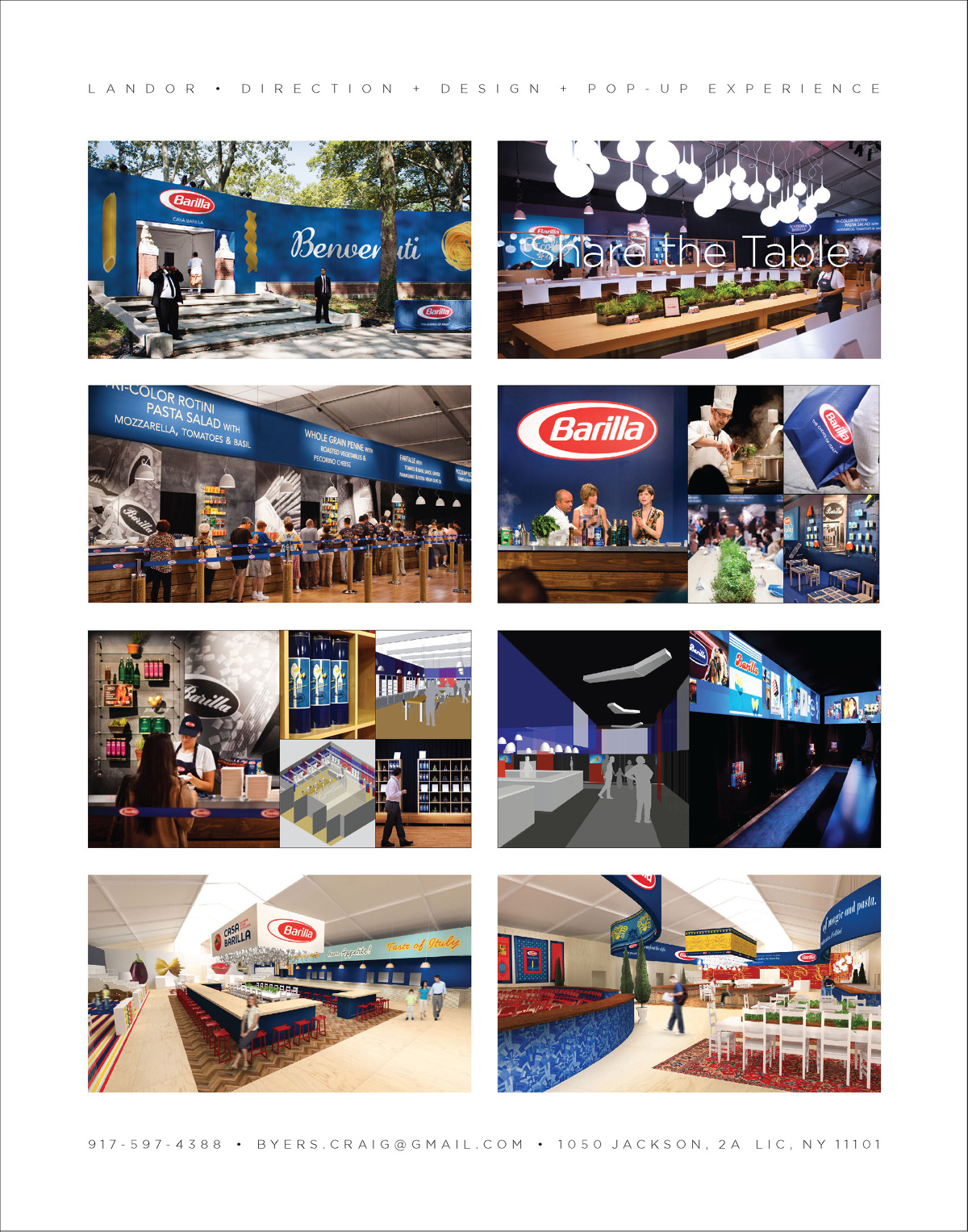 Casa Barilla in Central Park - Craig Byers, Vice President, Creative ...